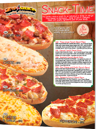 Zap-A-Snack® Pizza Fundraiser: 70% Profit! - ABC Fundraising®